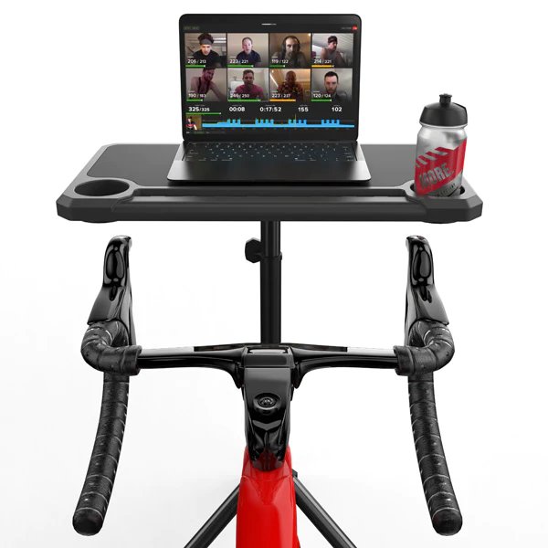 KOM Cycling Indoor Media Display Desk — Adjustable Trainer Workstation ...